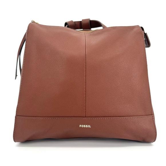 Fossil | Bags | Fossil Leather Elina Convertible Small Backpack Cognac ...
